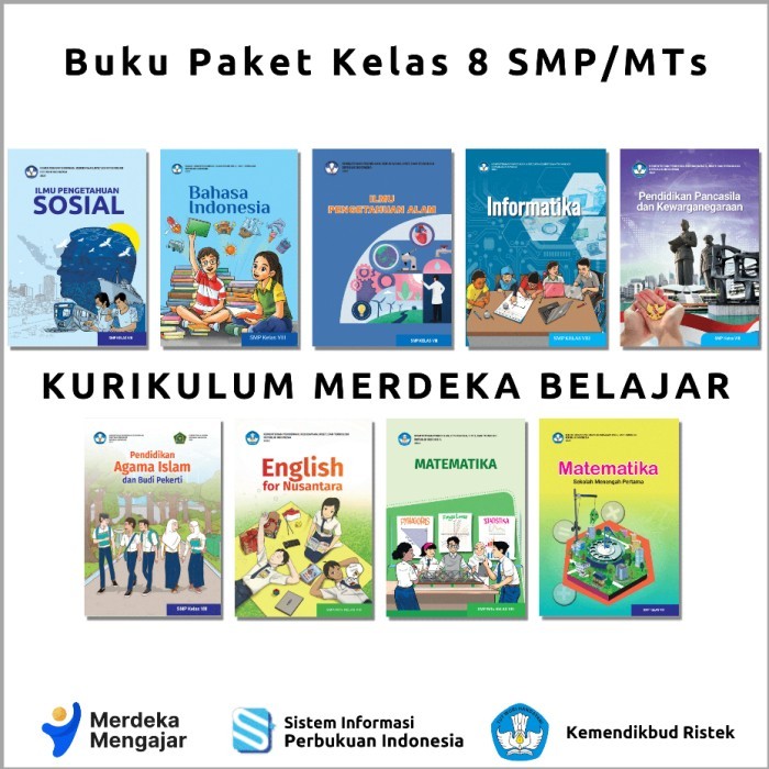 Jual Paket Lengkap FULL Buku Siswa SMP Kelas 8 Kurikulum Merdeka ...