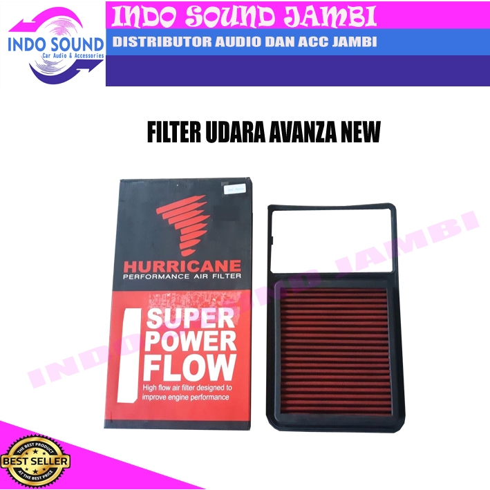Jual HURRICANE PERFORMANCE AIR FILTER SUPER POWER FLOW FOR AVANZA ...