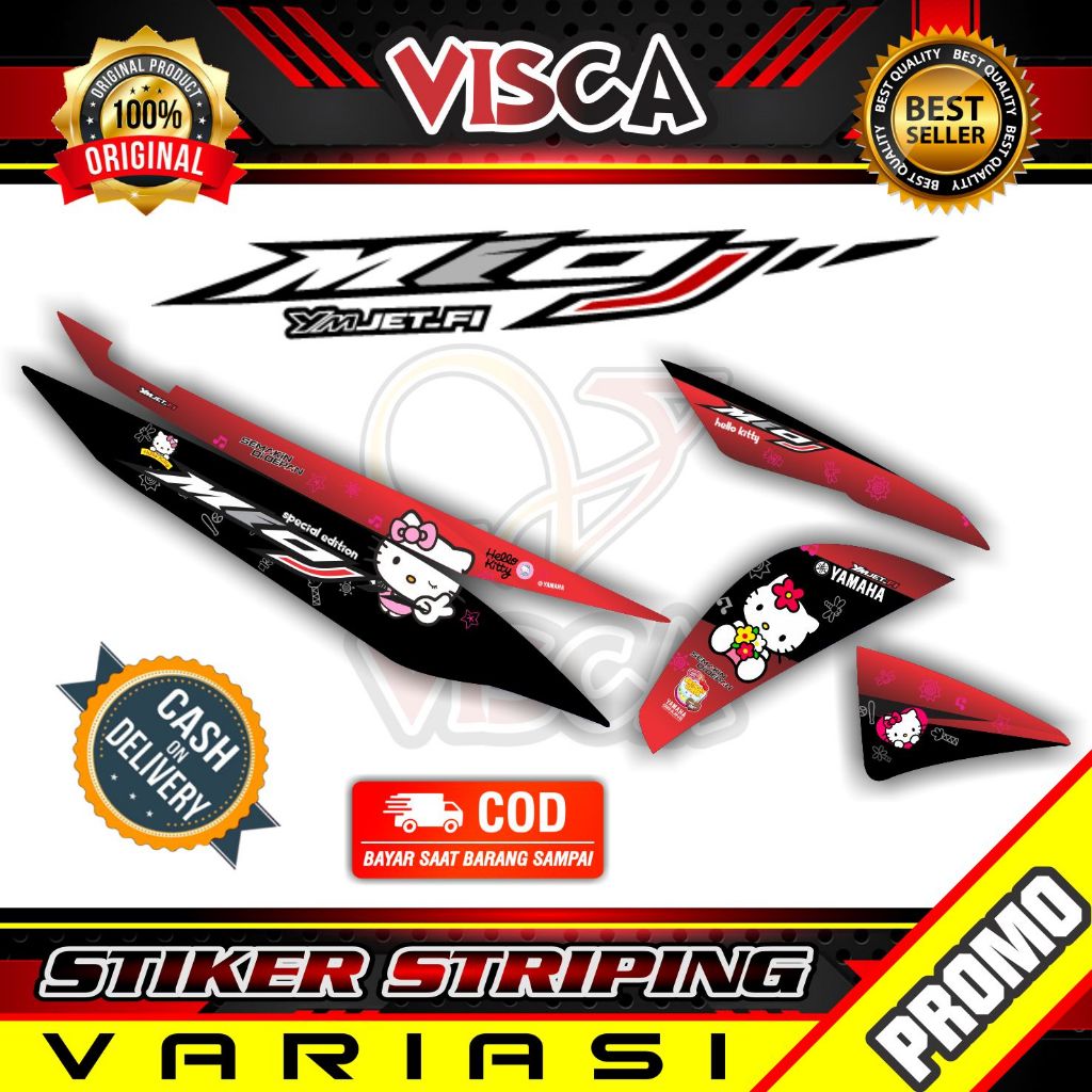 Jual Striping Mio J Desain Hello Kitty Series | Shopee Indonesia