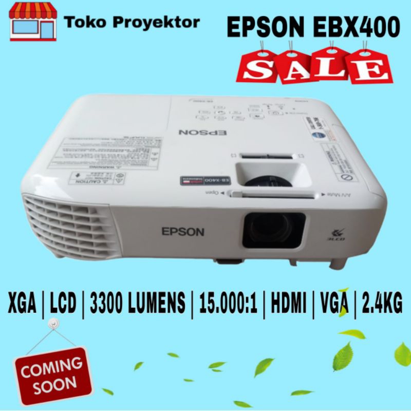 Jual Proyektor Epson eb x400. 3300 lumens. xga. HDMI. LCD | Shopee ...