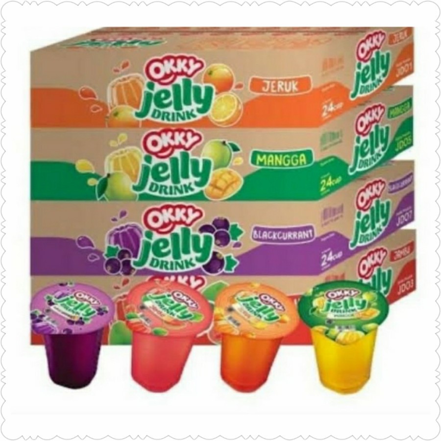 Jual Okky Jelly Drink Cup 145ml 1 Dus all varian | Shopee Indonesia