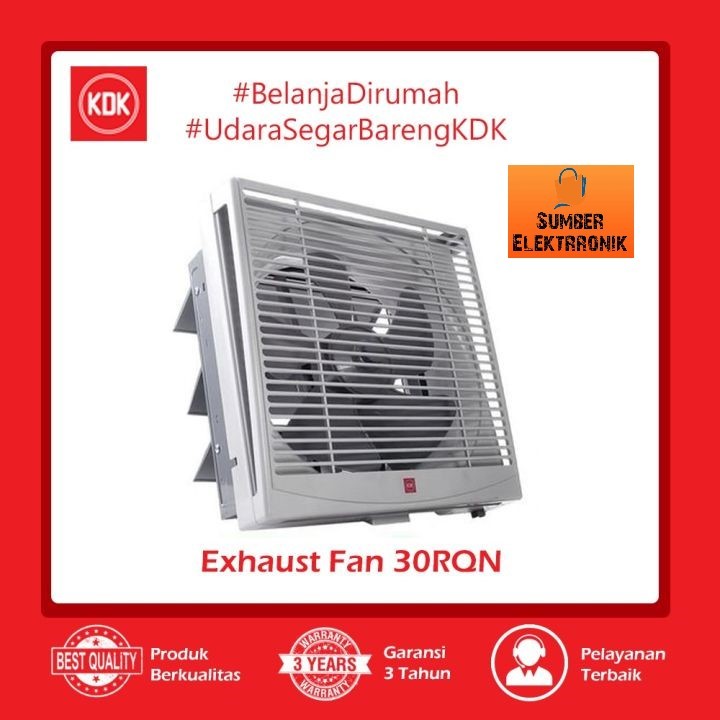 Jual KDK Exhaust Fan Tembok Dinding / Hexos 12" 30RQN5 30 RQN | Shopee ...