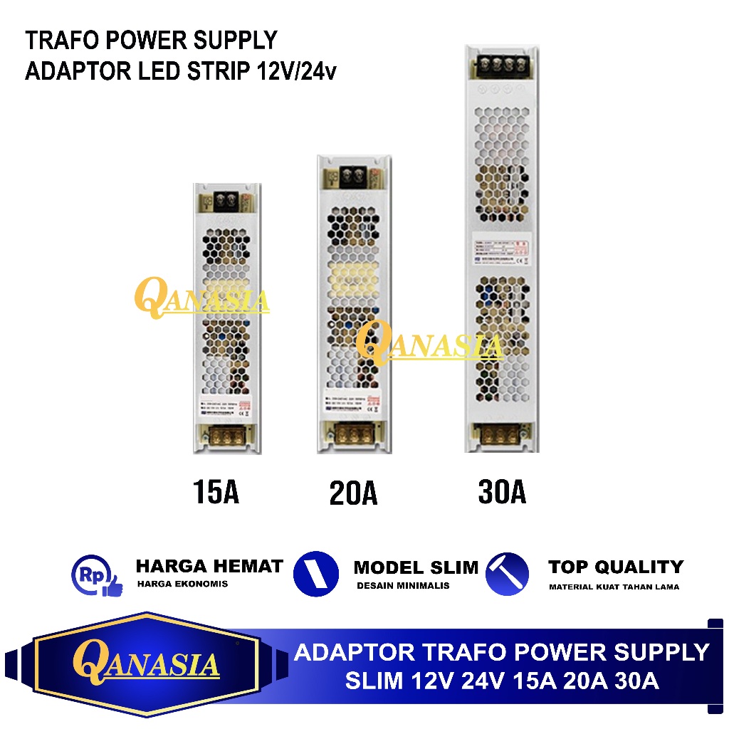 Jual Adaptor Trafo Power Supply Slim 12V 24V 15A 20A 30A 12 Volt 15/20 ...