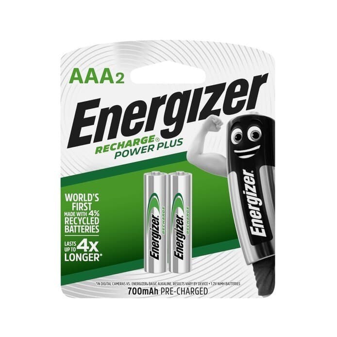 Jual Baterai Energizer Recharge Power PLus AAA/ A3 700 mAh isi 2 ...
