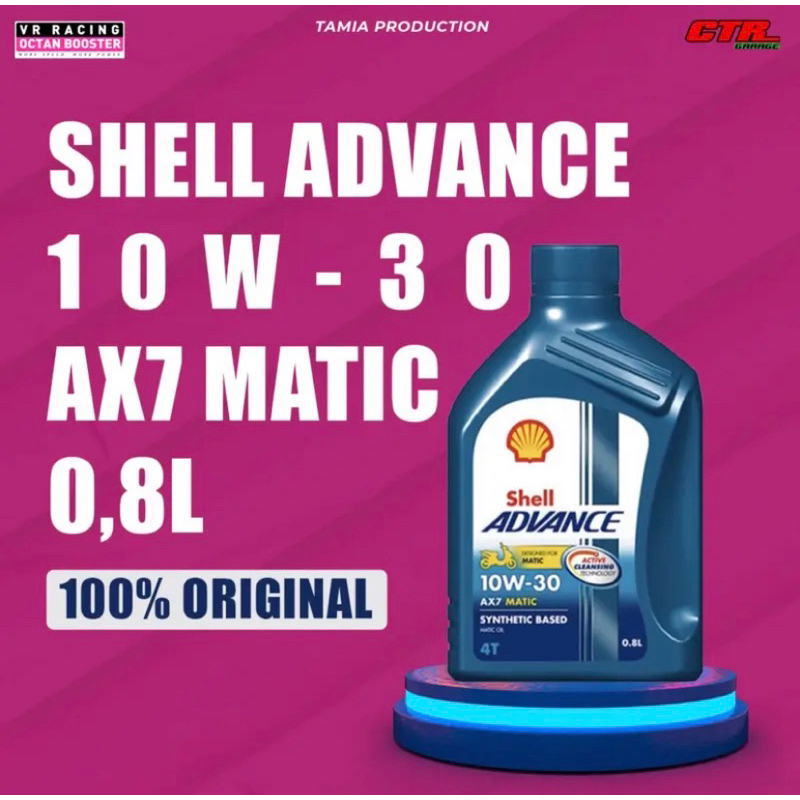 Jual OLI SHELL ADVANCE 10W30 800 ML (matic) | Shopee Indonesia