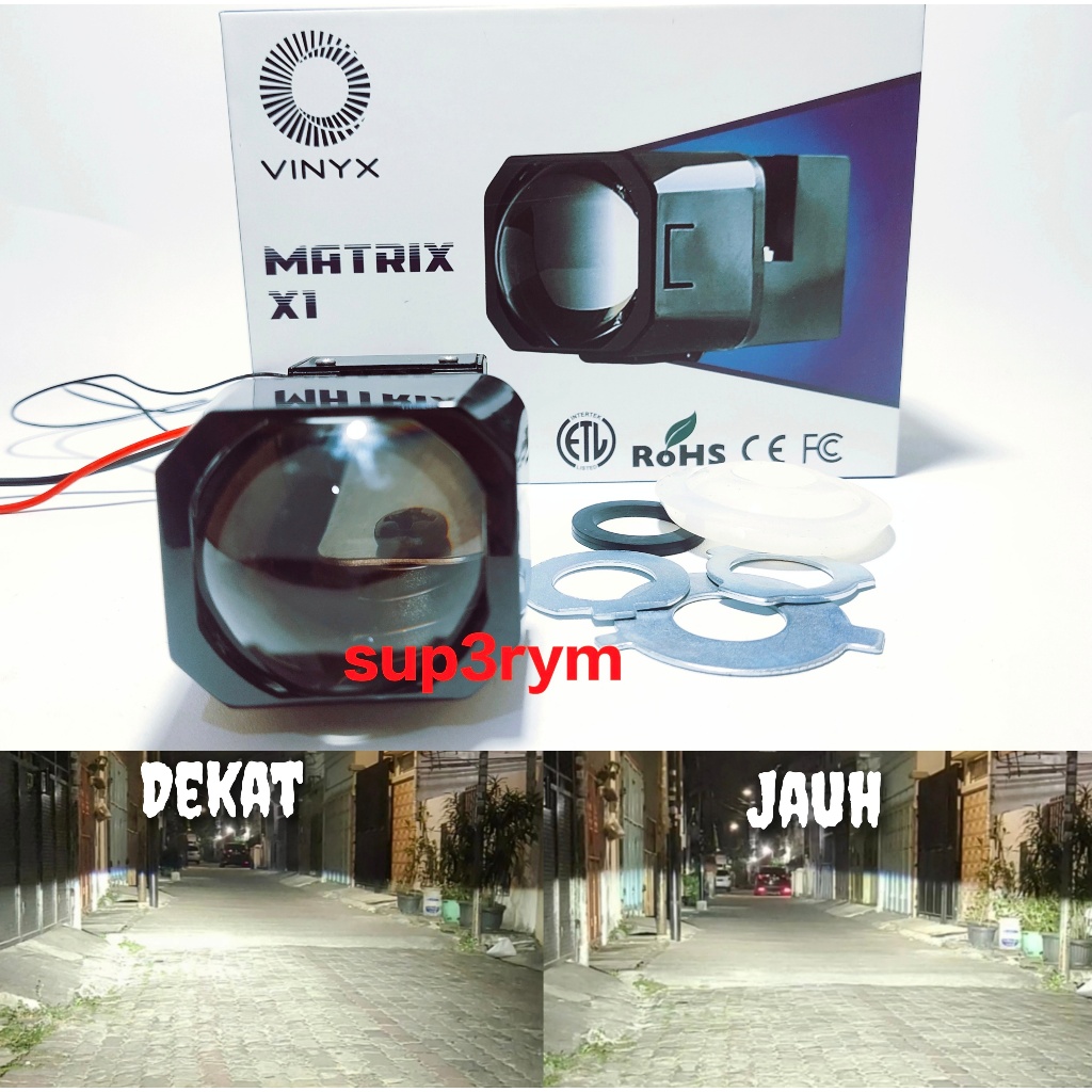 Jual lampu utama Biled Mini LASER 1,5 INCH X1 Biled Laser 1.5 inchi ...