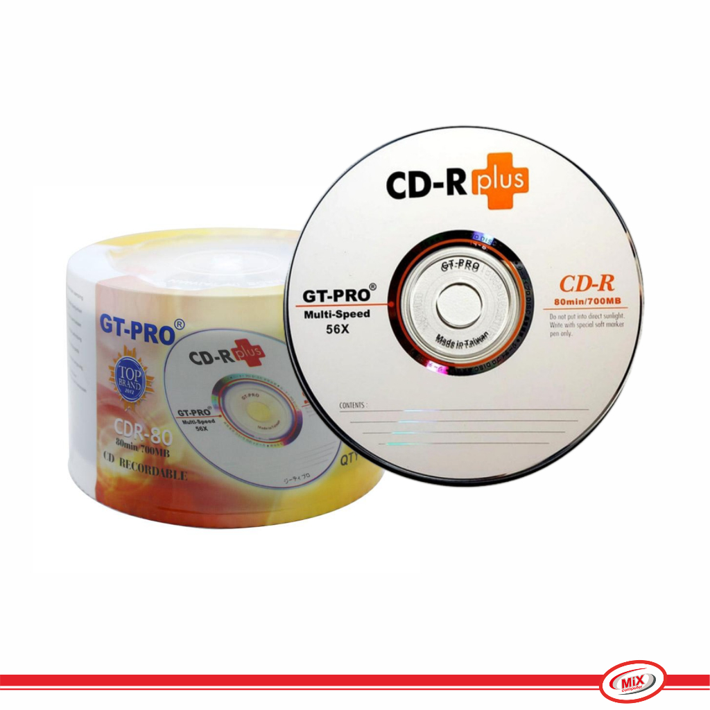 Jual CDR GT-Pro Plus 56x 700MB / CD-R GT-Pro+ / CD Blank GT-Pro Plus | Shopee Indonesia