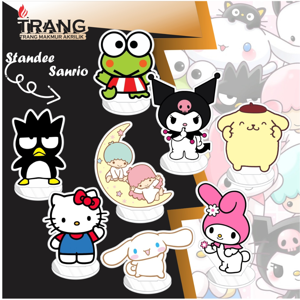 Jual Standee Figure Akrilik Sanrio / Standing Action figure Acrylic ...