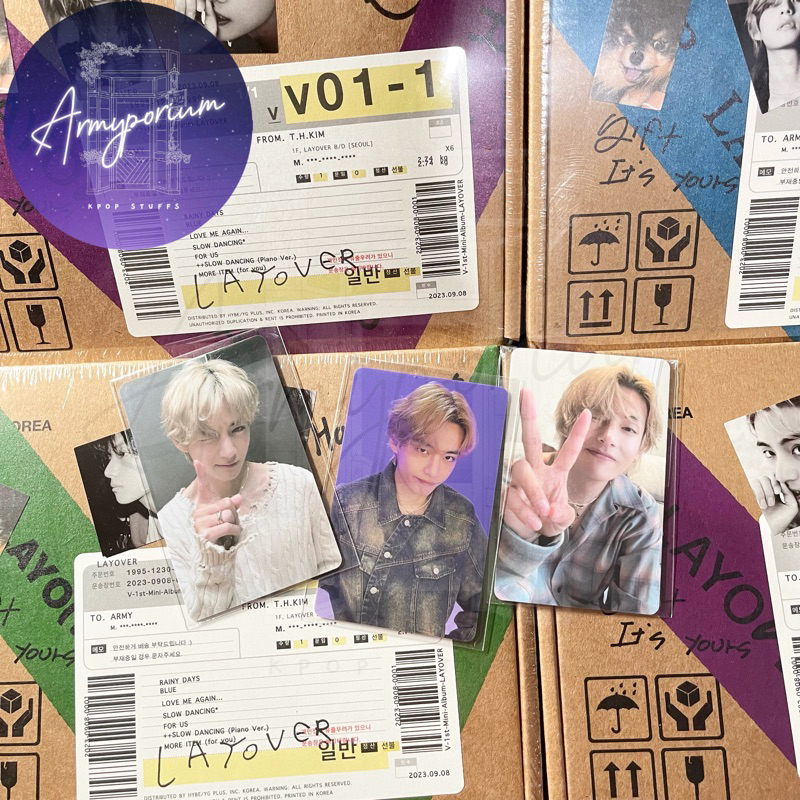 Jual [READY] Album V Layover Additional PVC Weverse | Shopee Indonesia