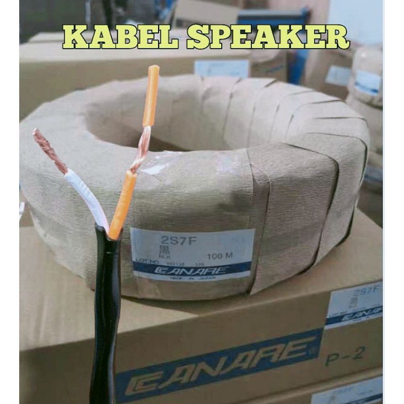 Jual kabel speaker canare 2S7F 100 meter original madein japan | Shopee Indonesia