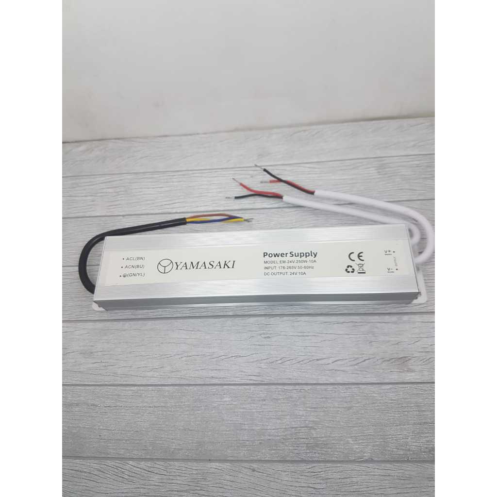 Jual Trafo Power Supply Outdoor Waterproof 24V 250W 10A IP67 FULL POWER ...