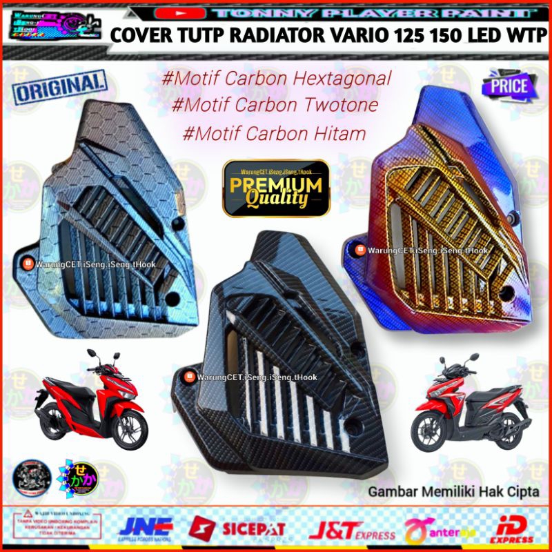 Jual TUTUP COVER RADIATOR VARIO 125/150 CARBON | Shopee Indonesia