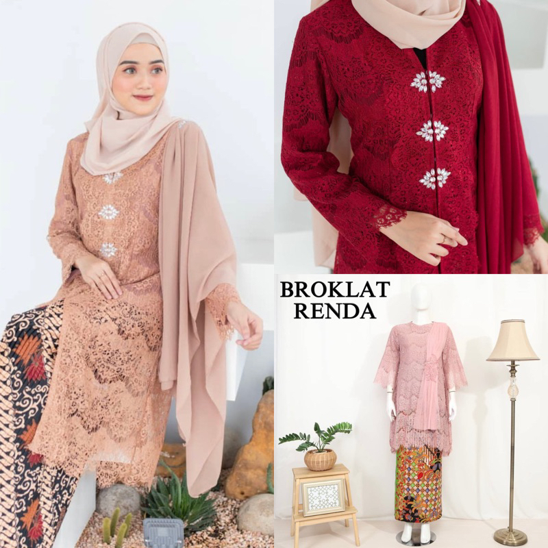 Jual [RE-STOCK] KAIN BROKAT RENDA GLITTER TERMURAH PER 0.5M TRIMMING ...