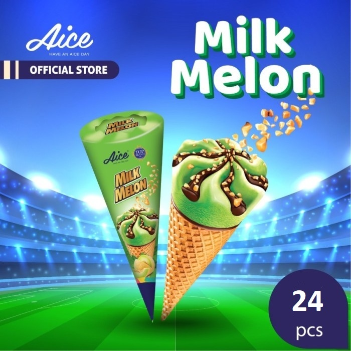 Jual AICE MILK MELON CONE | Shopee Indonesia