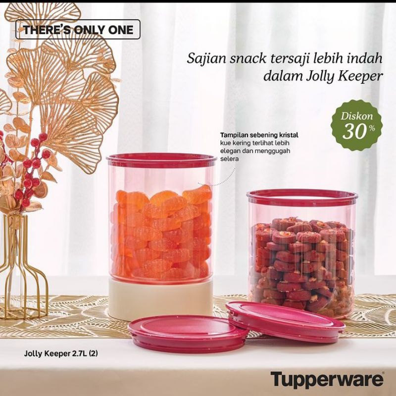 Jual Jolly keeper tupperware / toples tupperware ready beberapa warna ...