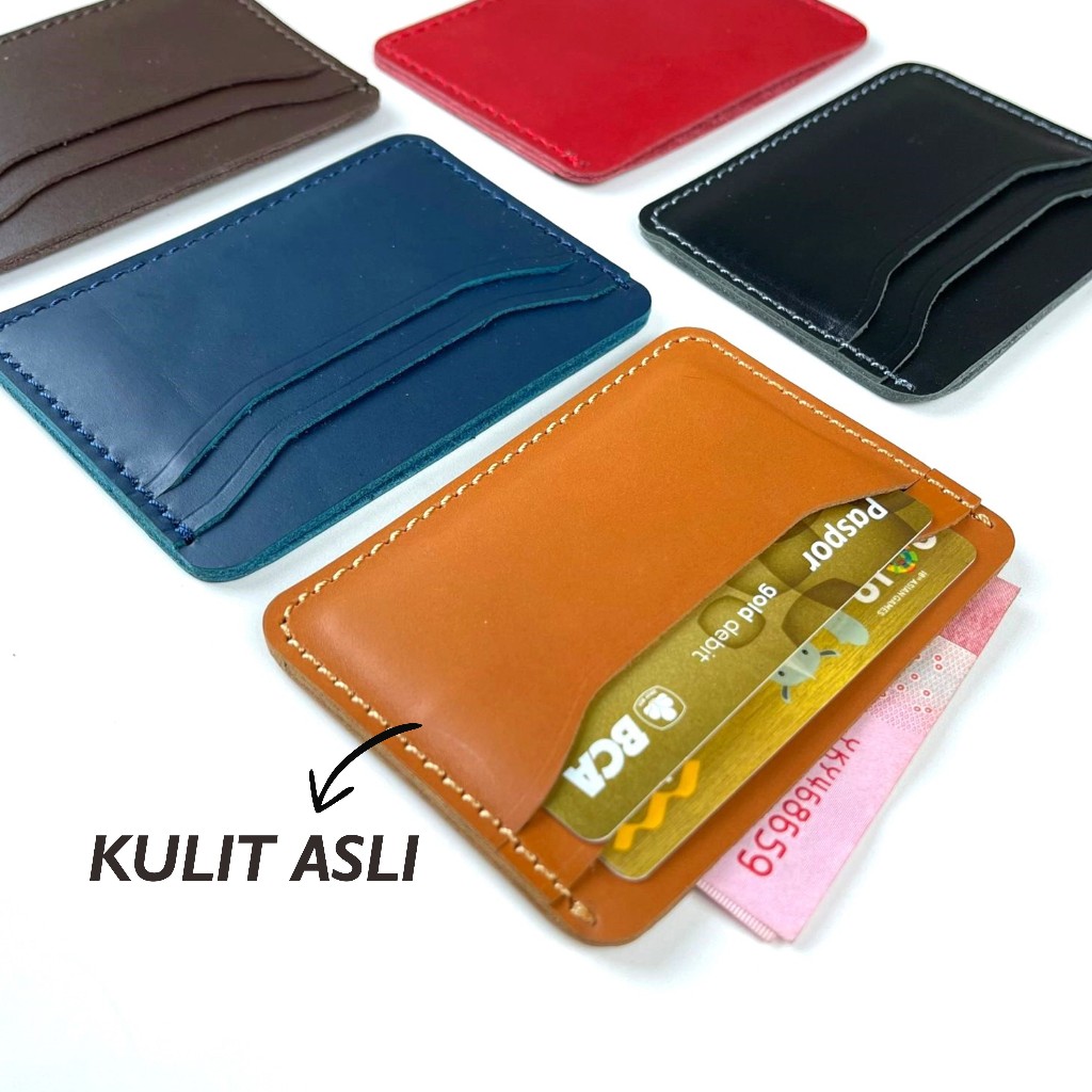 Jual Dompet kartu minimalis kulit asli - slim wallet dompet tipis ...
