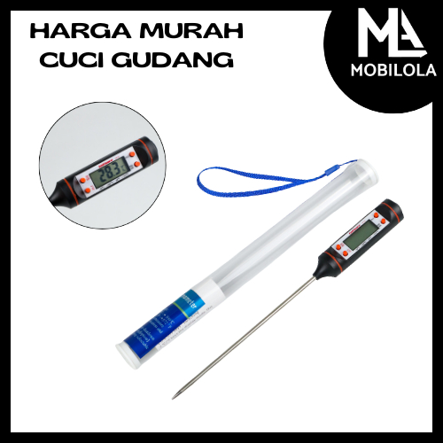 Jual MOBILOLA - Termometer Makanan Digital Daging Kopi Susu - TP101 ...