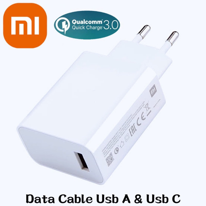 Jual Charger Xiaomi Redmi Original Usb Micro & Usb Type c Fast Charging ...