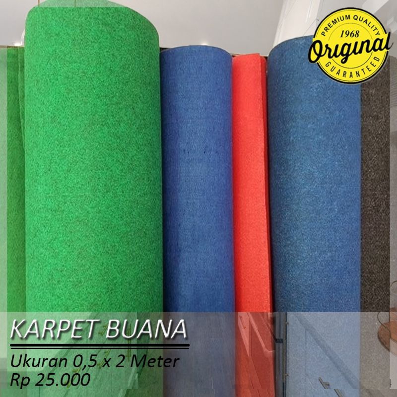 Jual BagusKarpet - Karpet planet buana Bludru polos meteran Uk. 2 x 1 mtr Pameran/Wedding ...