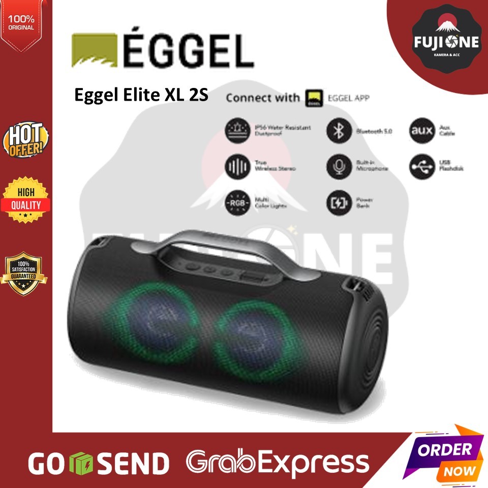 Jual Eggel Elite XL 2S Waterproof Bluetooth Speaker with RGB Light ...