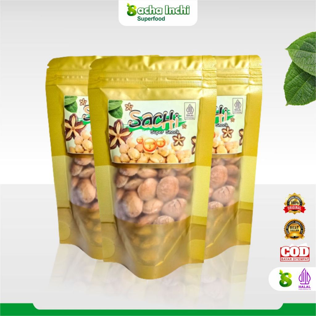 Jual Kacang Sacha Inchi Panggang 60 Gram Cemilan Sehat Diet (3 Pcs ...