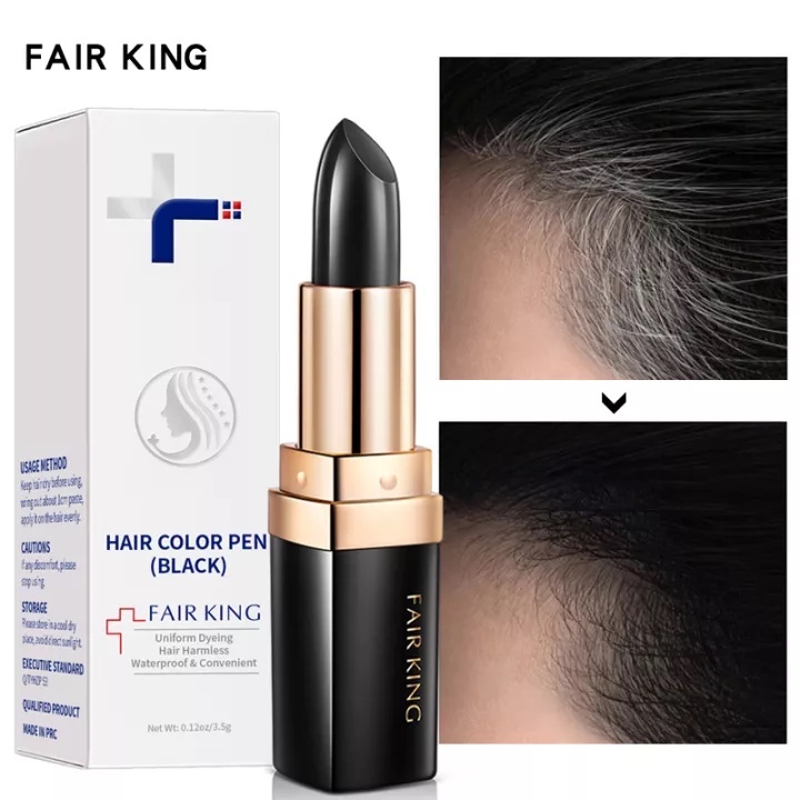 Jual Fair King Pewarna Rambut Hitam Hair Pen Penutup Uban dan Rambut ...