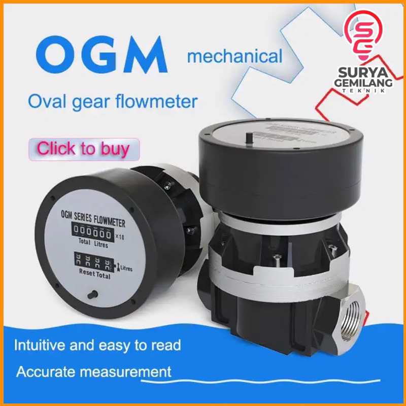 Jual Flow Meter OGM 2 inch Meteran Solar 50 Analog Flow Meter Minyak ...