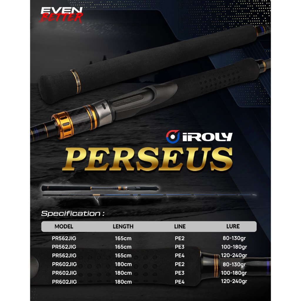 Jual Joran Iroly Perseus 562/602 jigging Rod | Shopee Indonesia