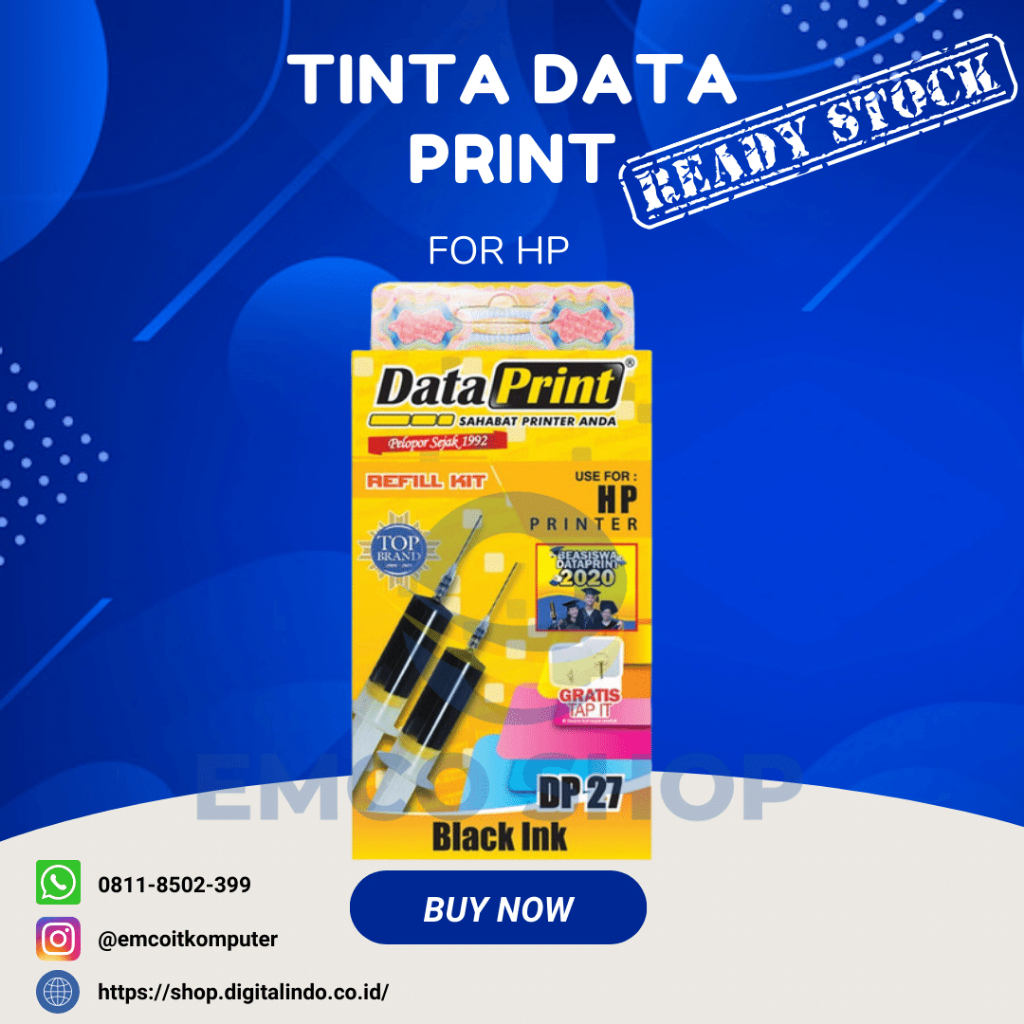 Jual Tinta Refill Data Print HP Black & Colour ( Refill Kit ) | Shopee ...
