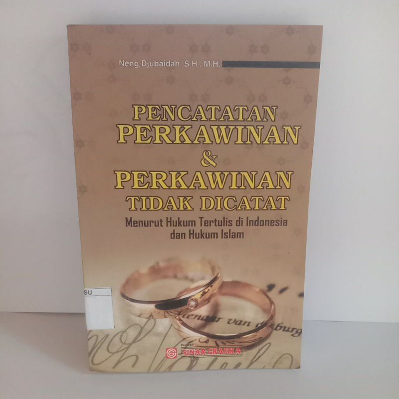 Jual buku pencatatan perkawinan dan perkawinan tidak dicatat menurut hukum tertulis di Indonesia ...