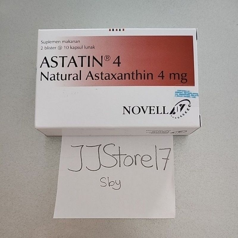 Jual astatin 4mg ori box isi 20 novell astaxanthin | Shopee Indonesia