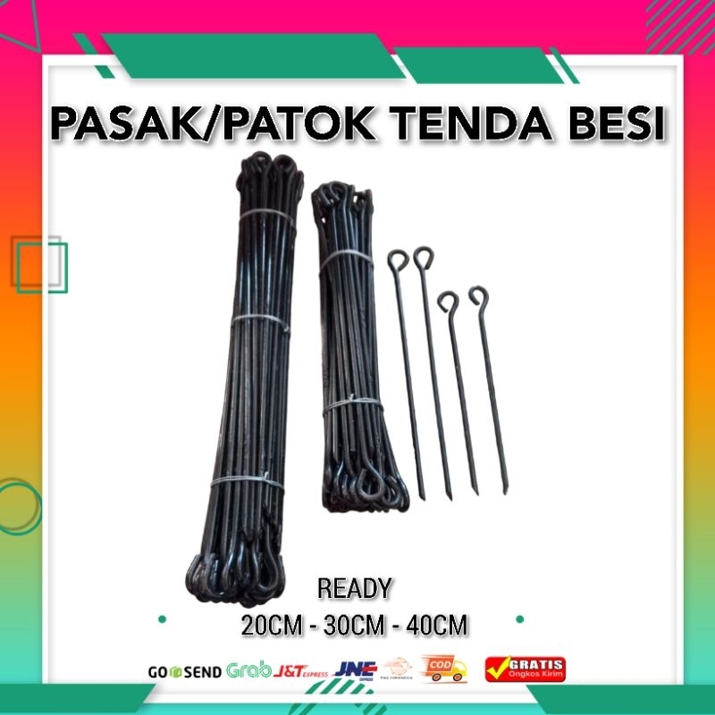 Jual Patok Tenda Besi 30cm | Pasak Tenda Besi | Shopee Indonesia