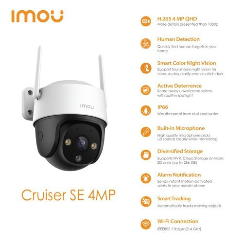 Jual IMOU Cruiser SE 4MP Outdoor Color Night IPC-S41FP IP Camera CCTV ...