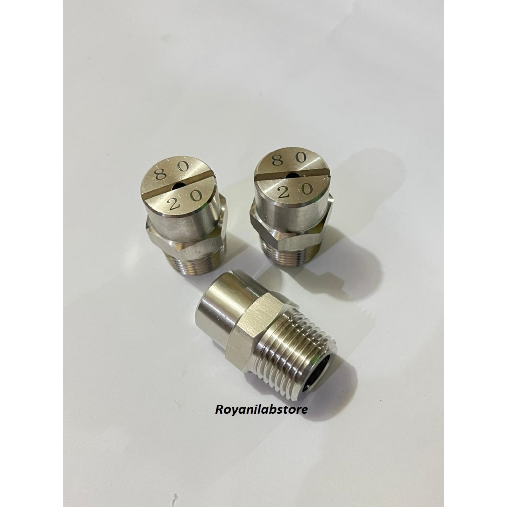 Jual NOZZLE SPRAY VEE JET 1/2" 80 Derajat Type 8020 / VEE JET NOZZLE ...