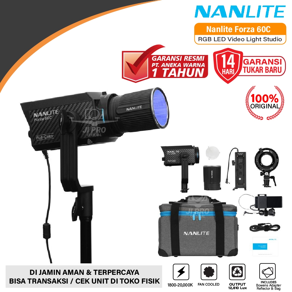 Jual Nanlite Forza 60C RGB LED Video Light Forza 60 C Lampu Studio Resmi | Shopee Indonesia