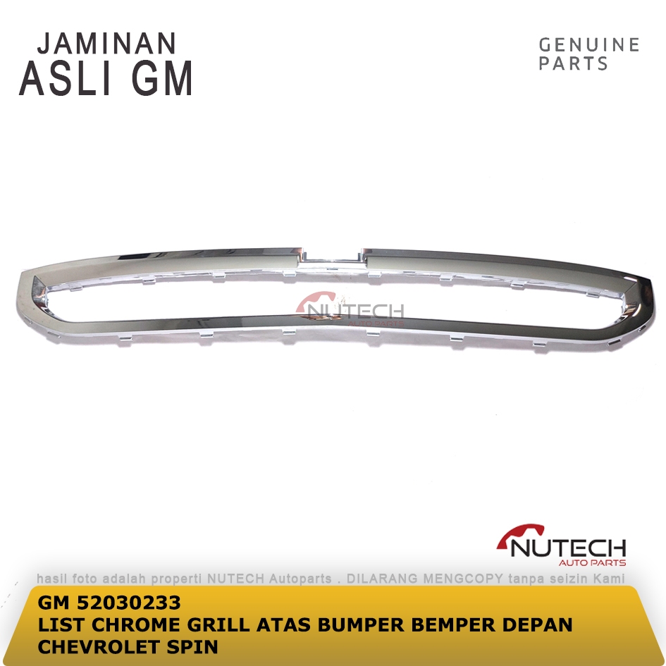 Jual LIST CHROME GRILL ATAS BUMPER BEMPER DEPAN CHEVROLET SPIN ORI GM ...
