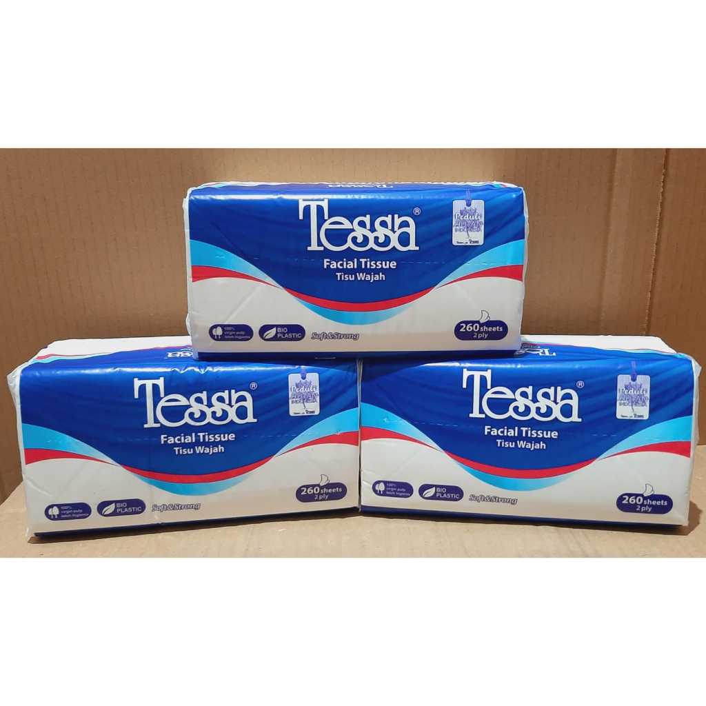 Jual 1 Pcs Special Promo Tissue Facial Softpack Tessa 260 Sheets x 2Ply ...
