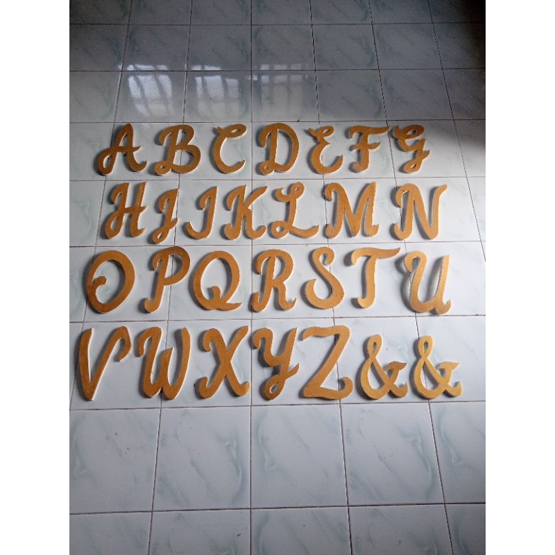 Jual Huruf inisial abjad A sampai Z bahan spon karet untuk persewaan ...