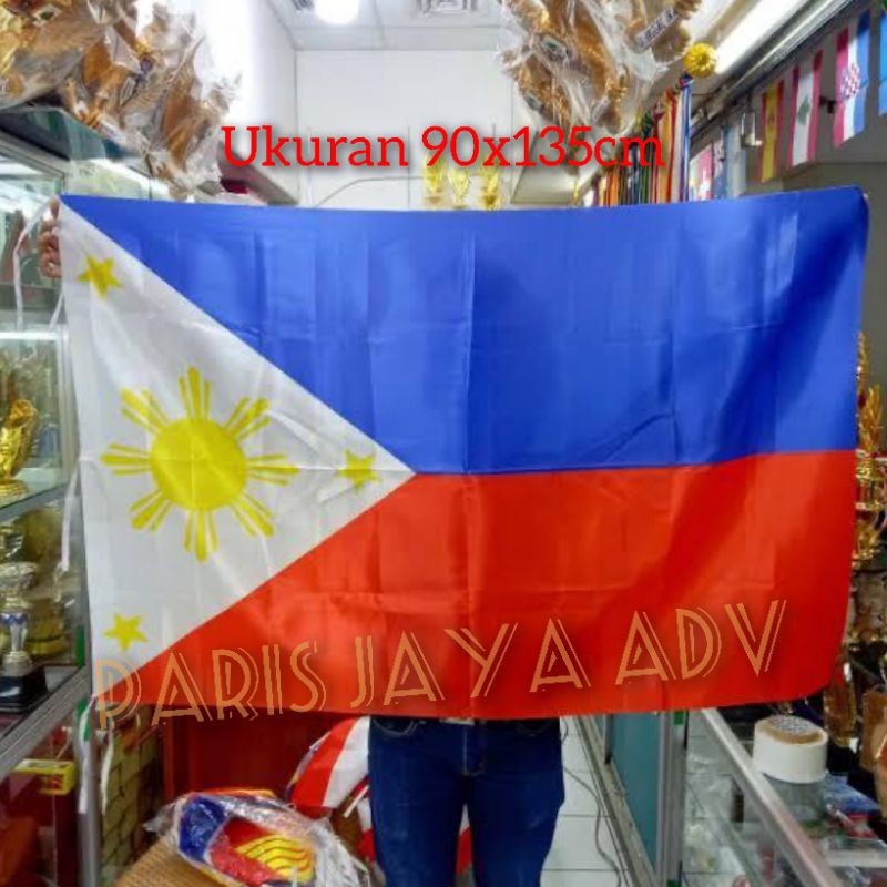 Jual Bendera Negara Filipina Ukuran 90x135cm | Shopee Indonesia