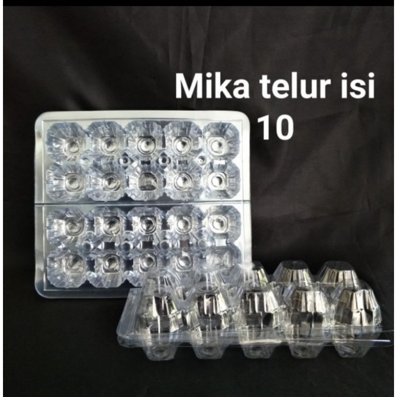 Jual Mika Telur Ayam Kampung / Egg Tray / Tray Telur 10 Lubang 10 pcs ...