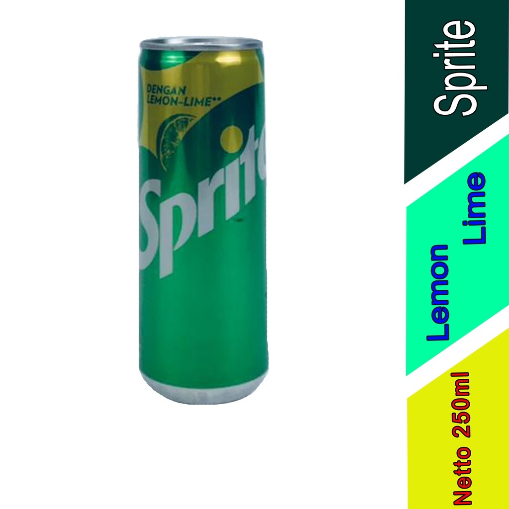 Jual Minuman Soda Kaleng - Sprite - Minuman Lemon Lime - 250ml | Shopee ...
