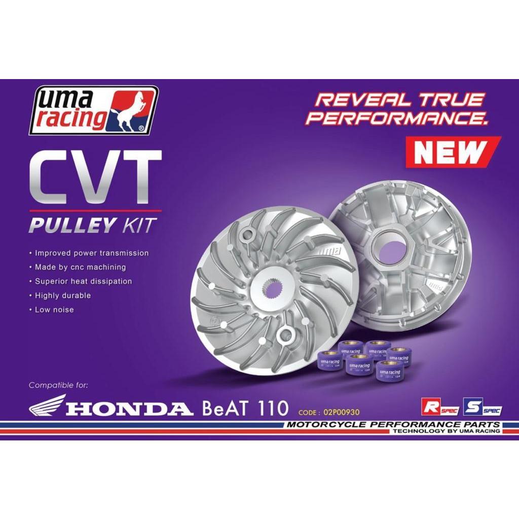 Jual CVT PULLEY KIT UMA RACING BEAT110 SCOOPY FI VARIO FI VARIO125 ...
