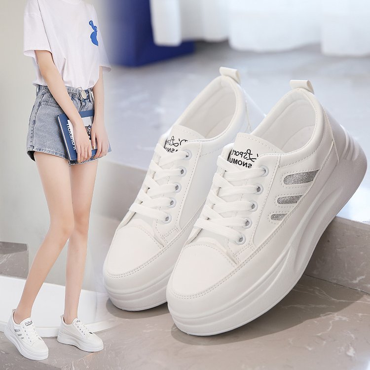 Jual Sepatu Putih Wanita Kasual Sepatu Kets Perempuan Kasual Sepatu ...