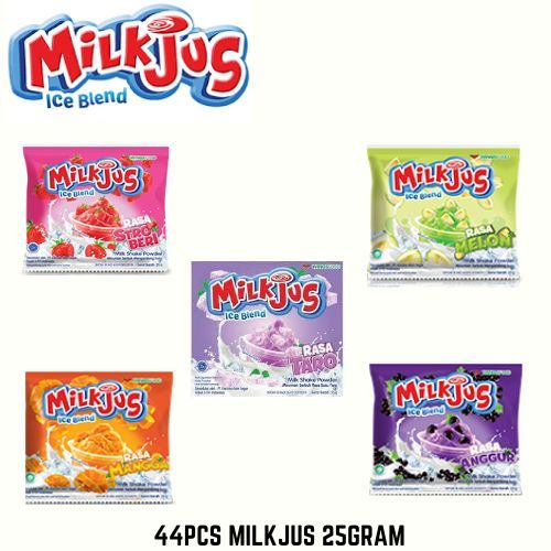 Jual 44 PCS MILKJUS ICE BLEND MINUMAN SERBUK UKURAN 25GRAM - ZOCISHOP88 ...