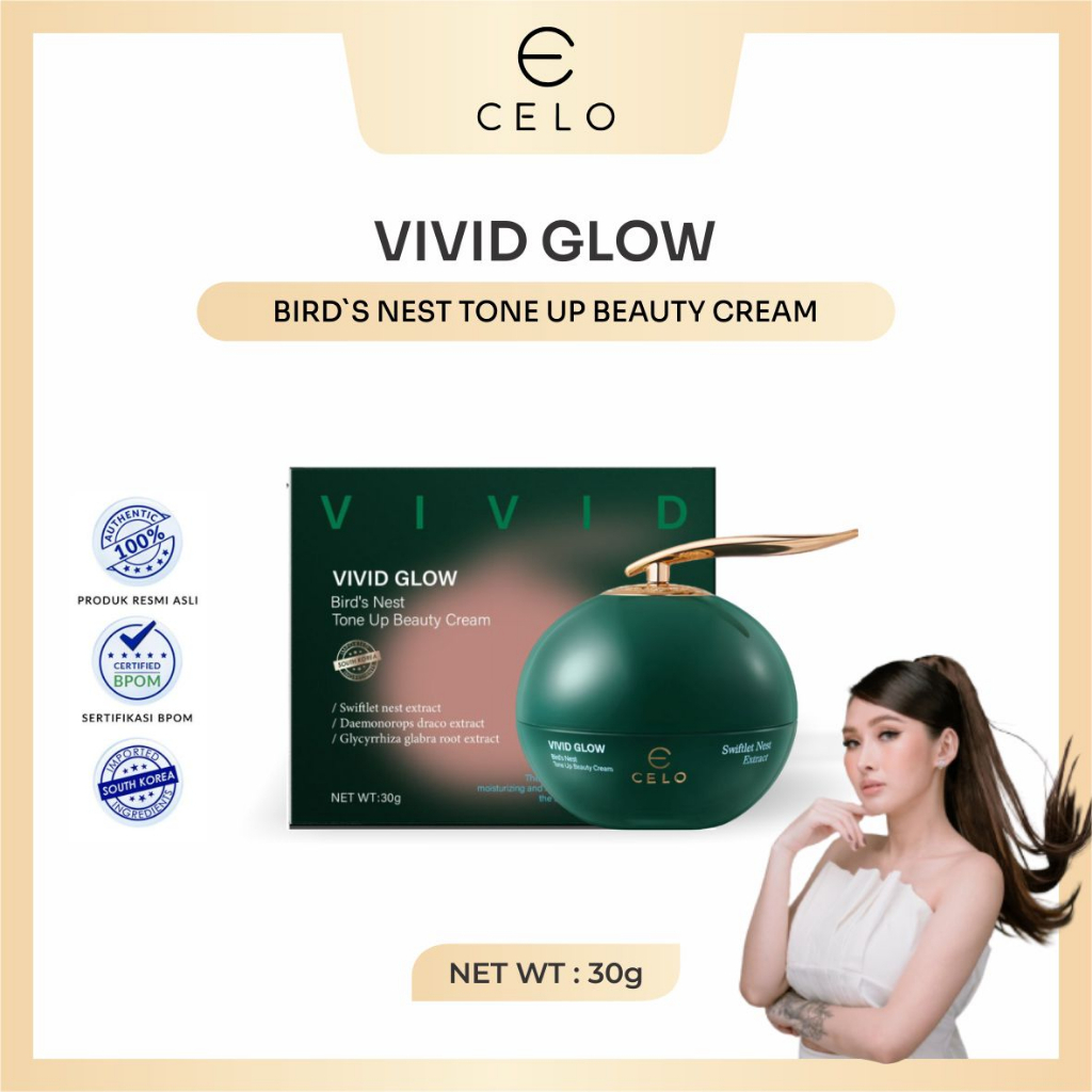 Jual Celo Vivid Glow Bird's Nest Tone Up Beauty Cream [celobeaute ...