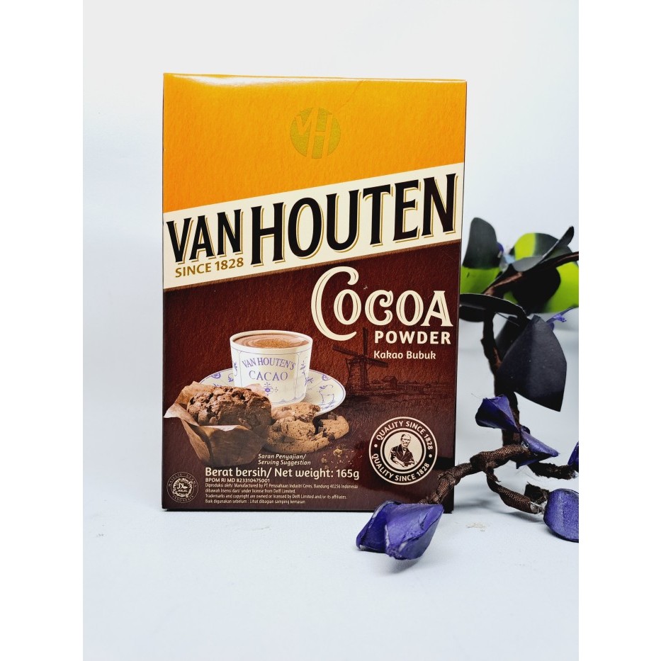 Jual VAN HOUTEN COCOA POWDER 165gr 1 BOX/PACK ISI 24 PC | COKLAT BUBUK ...