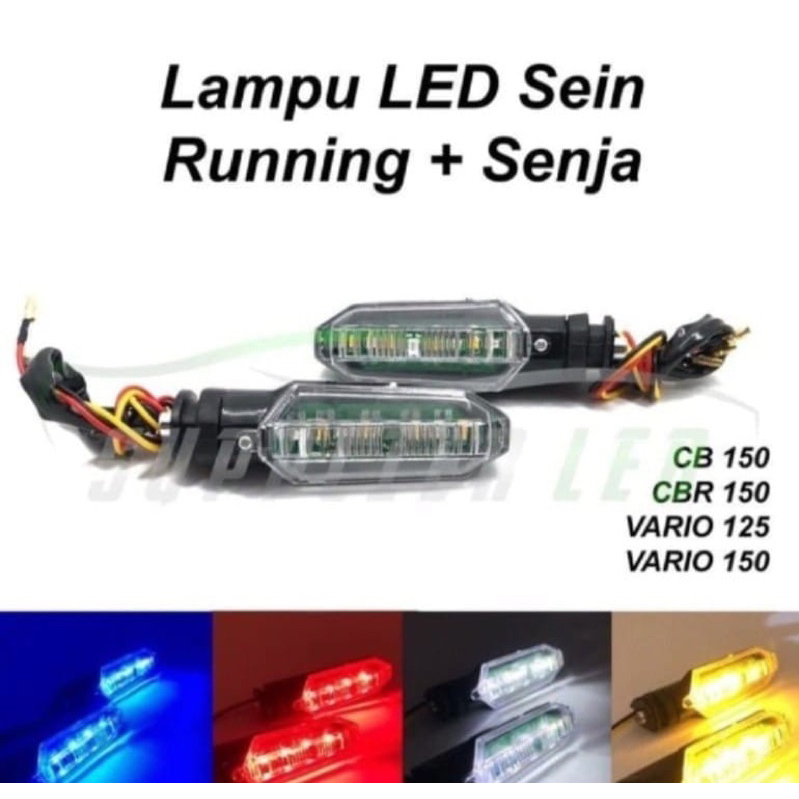 Jual LAMPU SEN LED RUNNING PLUS SENJA X-CASE SEIN LED RUNNING CB150R ...