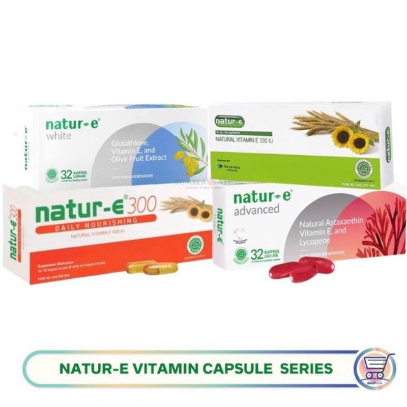 Jual NATUR-E Vitamin Soft Capsule White 100IU 300IU Advanced | Shopee ...