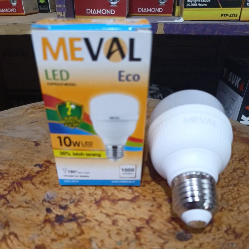 Jual lampu led meval capsule eco 10watt 6500k putih | Shopee Indonesia
