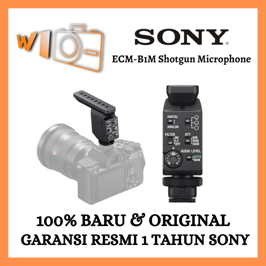 Jual Sony ECM-B1M Digital Shotgun Microphone for Sony Cameras | Shopee ...